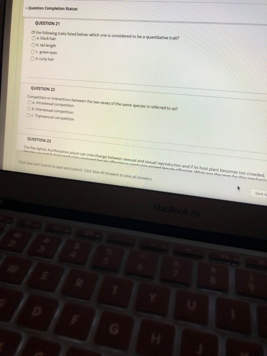 Solved Question Completion Status QUESTION 21 of the | Chegg.com