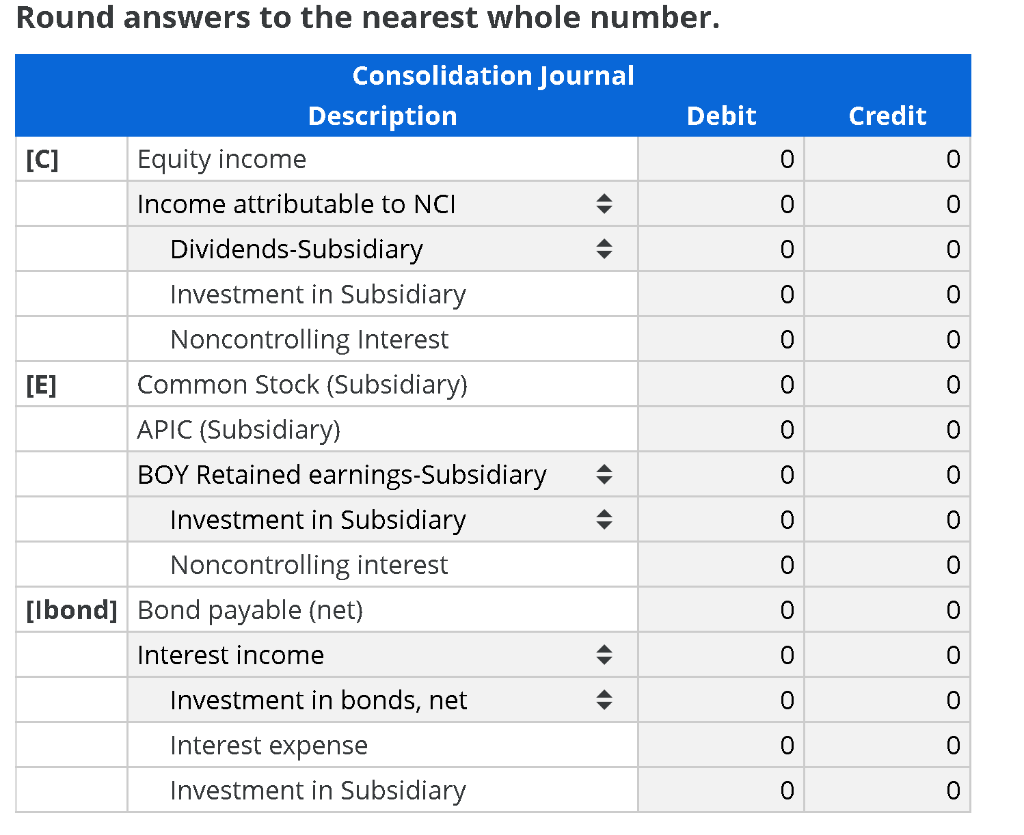 Solved Consolidation worksheet for gain on | Chegg.com