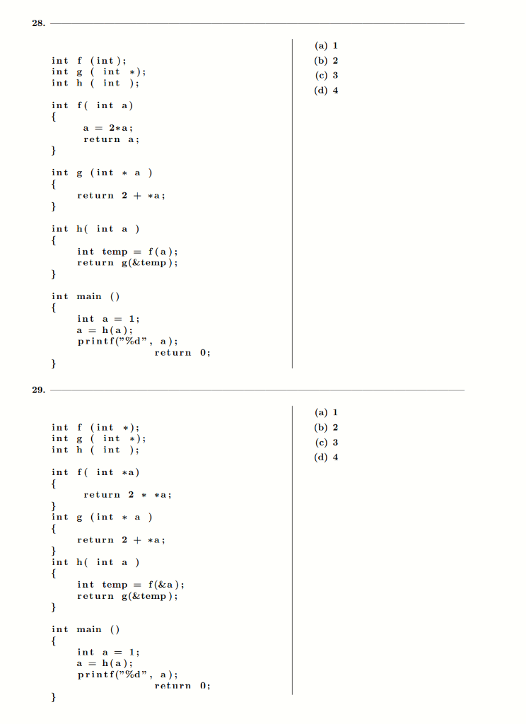 Solved what does the code in each of the questions below | Chegg.com