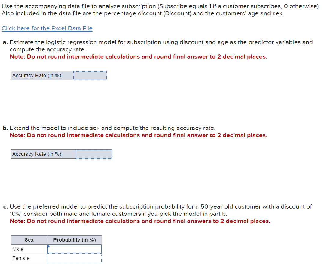 Solved Use the accompanying data file to analyze | Chegg.com
