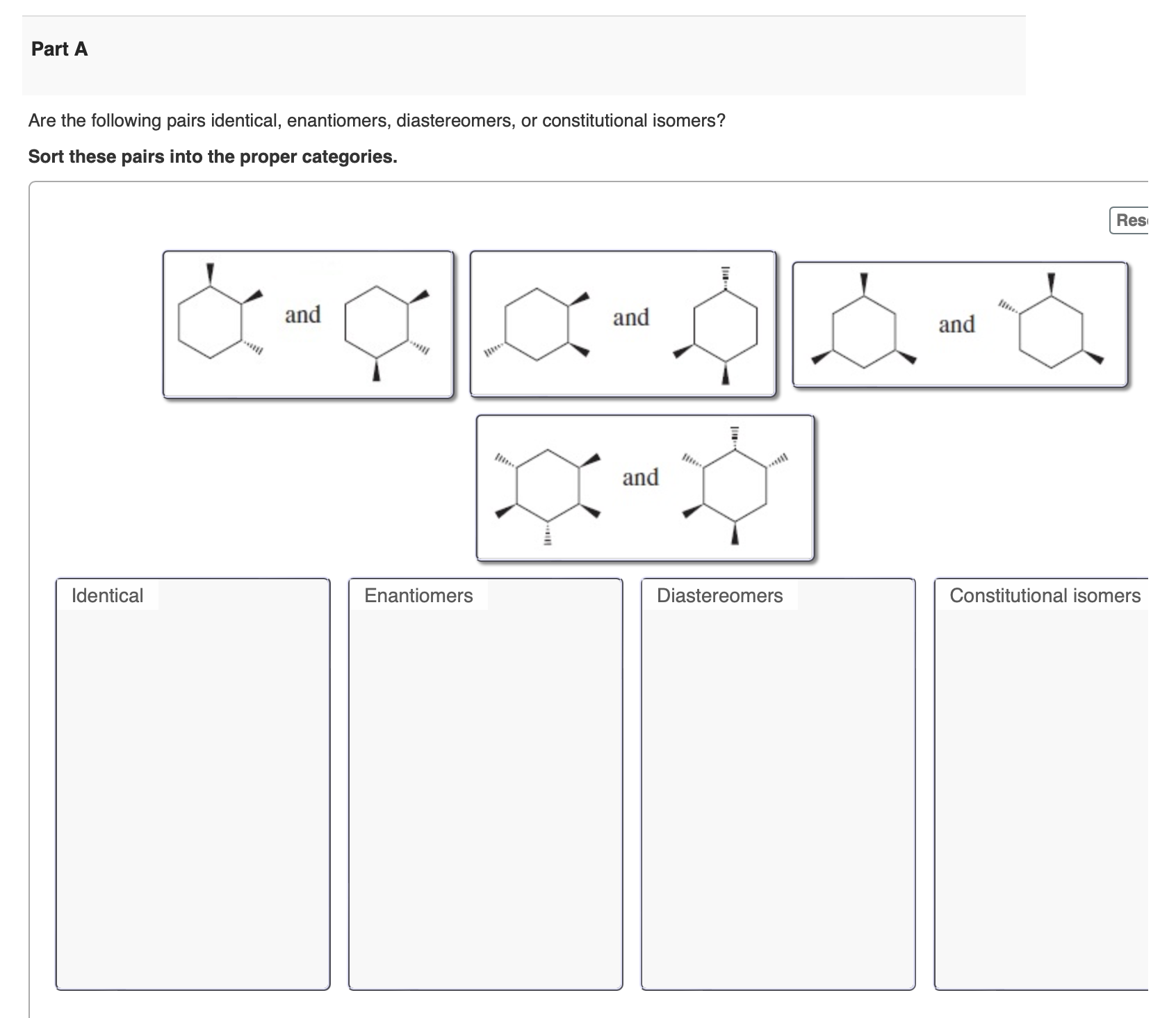 Solved Are the following pairs identical, enantiomers, | Chegg.com