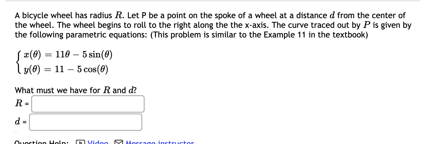 Solved A bicycle wheel has radius R. Let P be a point on the | Chegg.com