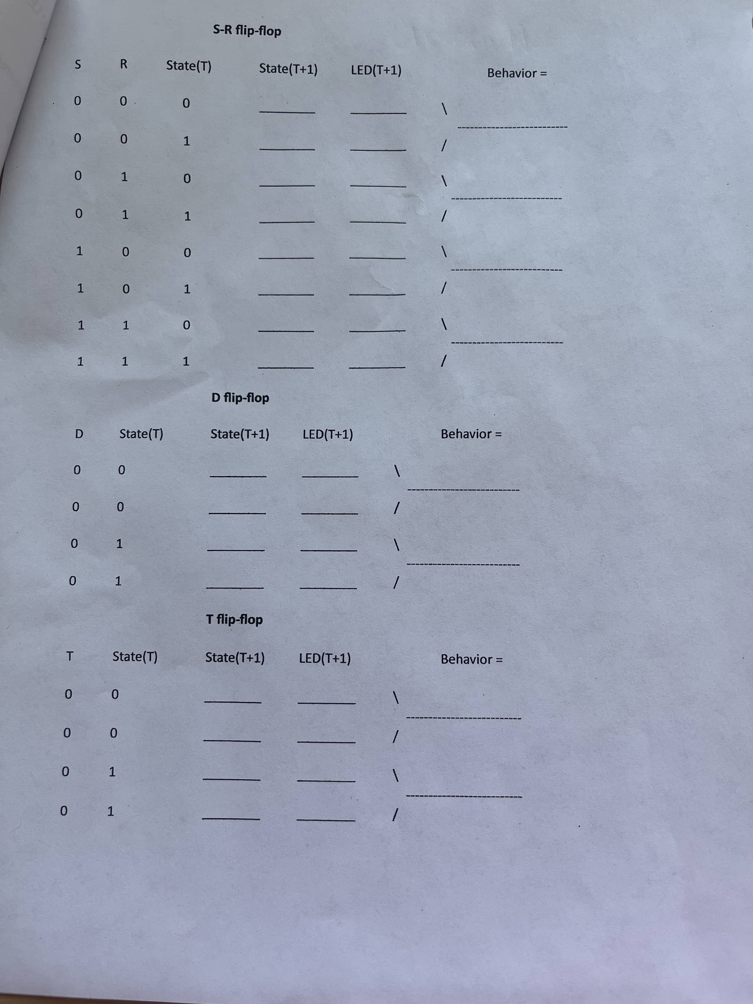 Solved SEQUENTIAL LOGIC - FLIP-FLOPS Required: Logisim Only | Chegg.com