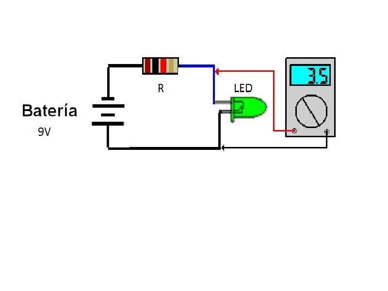 Solved The circuit shown lights an LED using a 9 volt | Chegg.com
