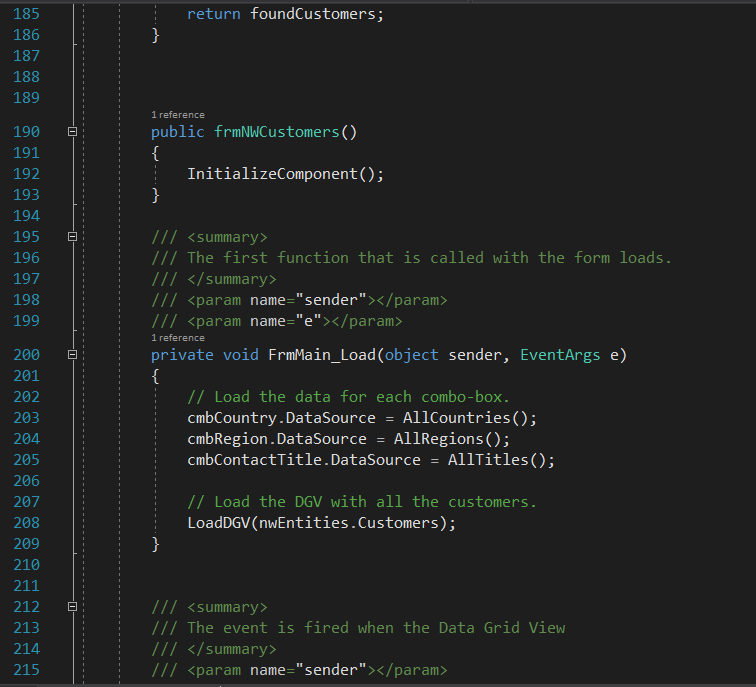 NWTraders. Views.frmNWCustomers nwEntities # | Chegg.com