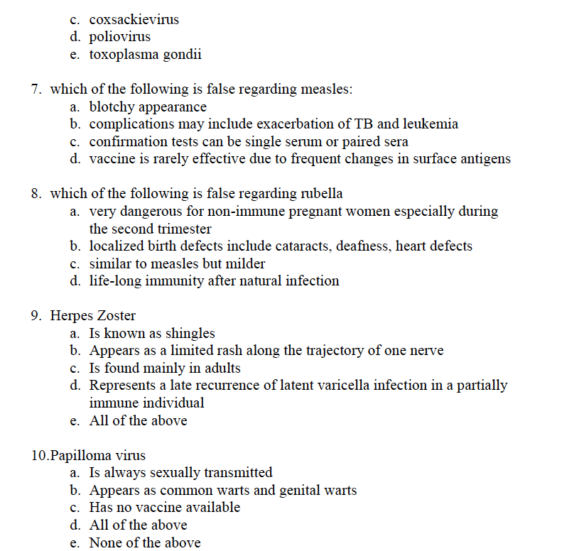 Solved 1. Viruses have a. DNA b. RNA c. Both DNA and RNA d. | Chegg.com