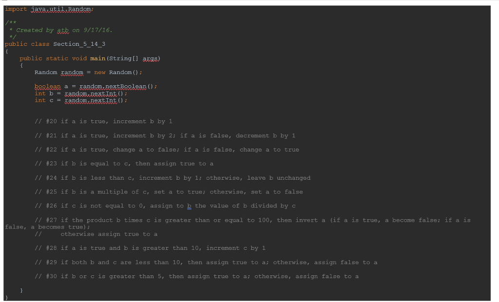 Solved import java.util.Random; Created by stk on 9/17/16 | Chegg.com