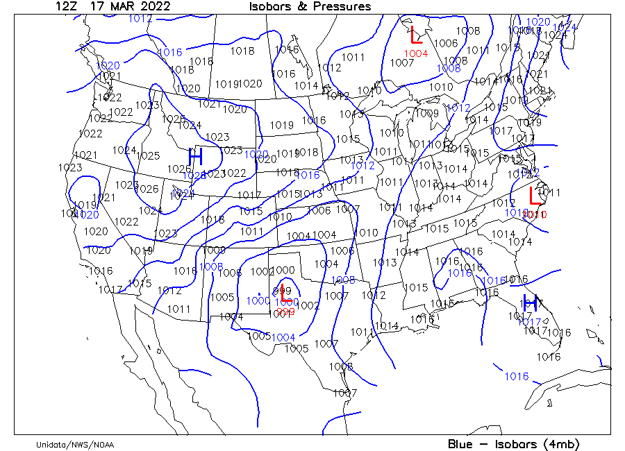 Solved ANALYSE THE SURFACE PRESSURE CHART, using the | Chegg.com
