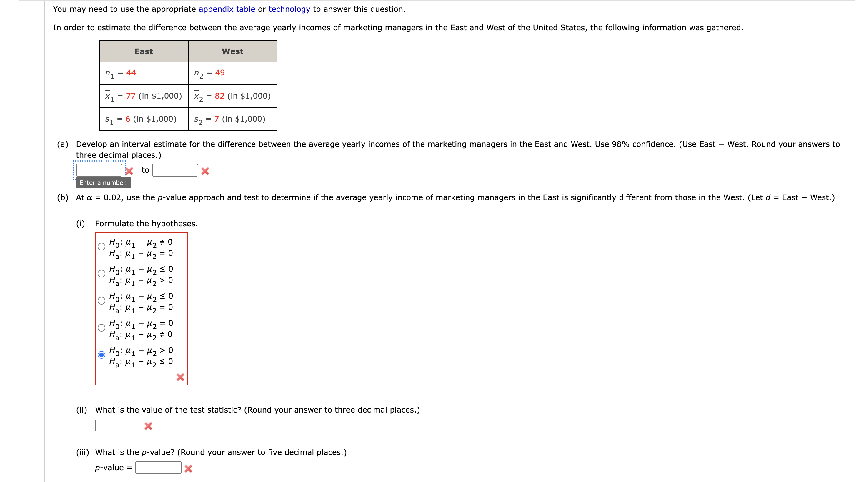 Solved You may need to use the appropriate appendix table or | Chegg.com