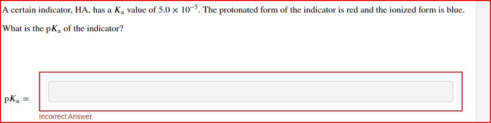 Solved A certain indicator, HA, ﻿has a Ka ﻿value | Chegg.com