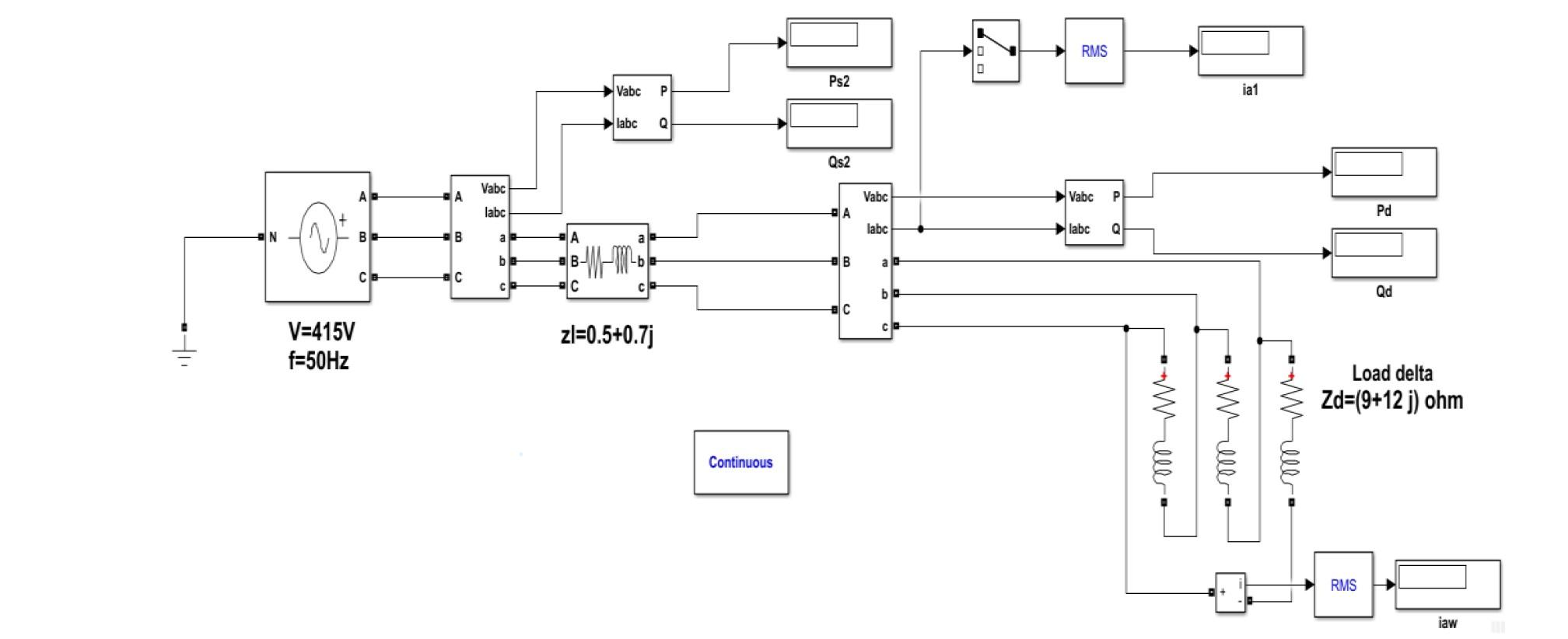 Solved 4) Model of simulation # 4: Three-phase systems; | Chegg.com