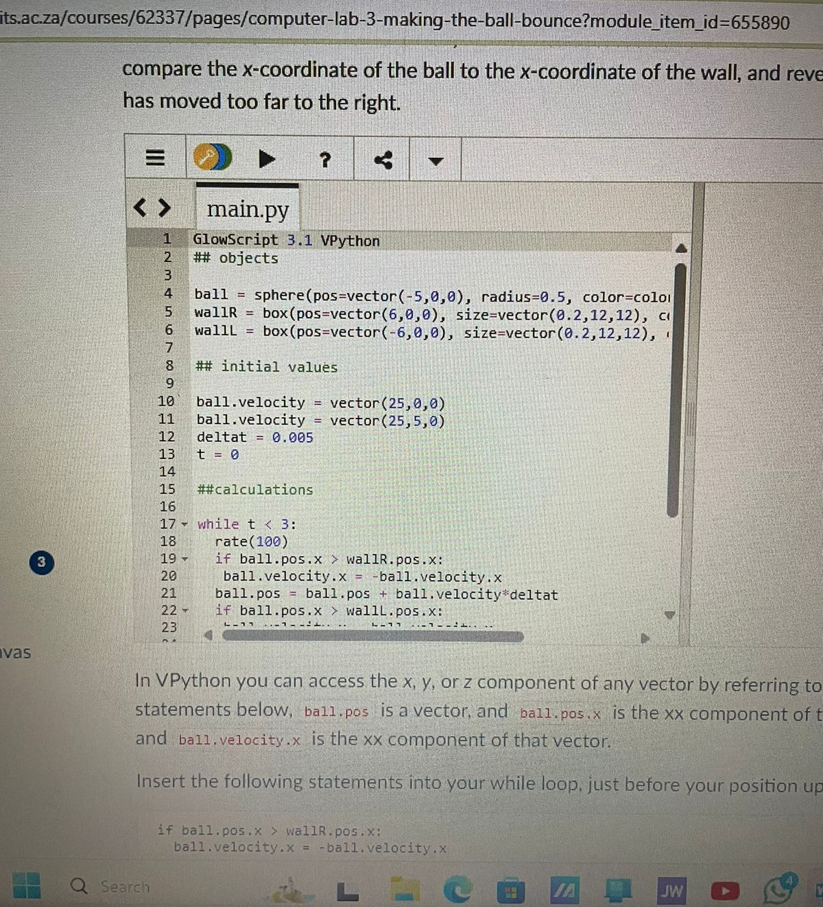 this code was to make a python trinket that has a | Chegg.com
