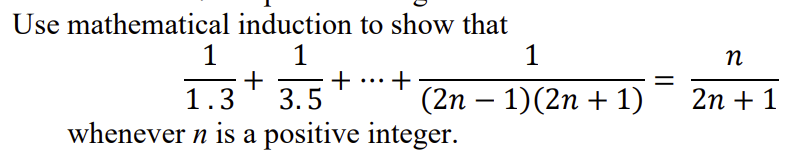 Solved Use mathematical induction to show that | Chegg.com