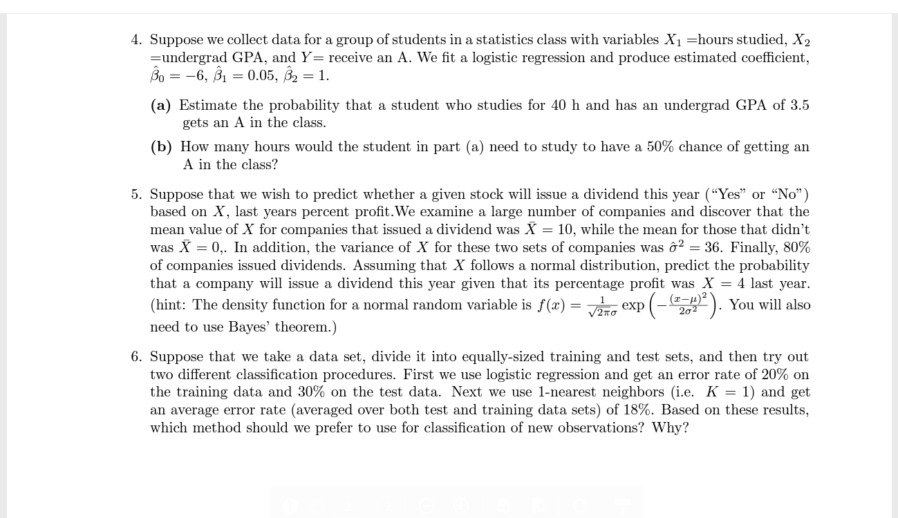 4. Suppose we collect data for a group of students in | Chegg.com