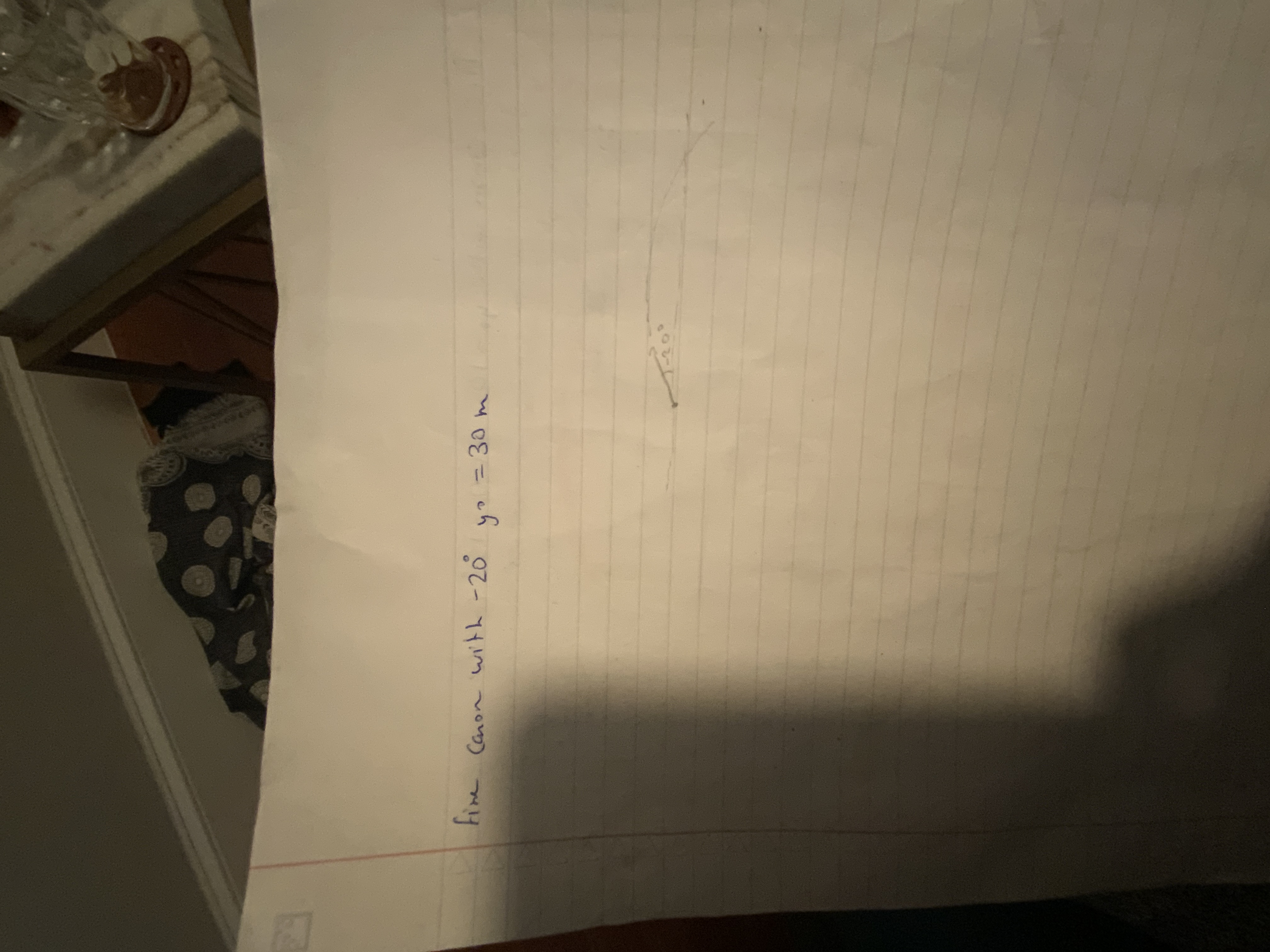 we have fired a cannonball with at 30m distance at an | Chegg.com