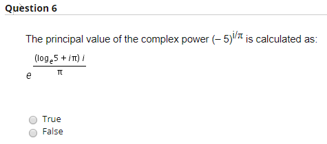Solved Question 5 The modulus of the complex exponential | Chegg.com