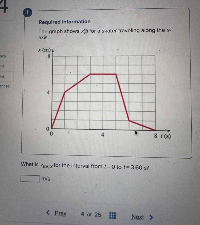 Solved The graph shows x(t) for a skater traveling along the | Chegg.com