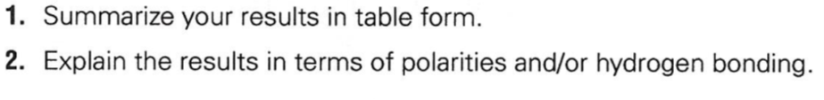 Solved Part C. Miscible or For each of the following pairs | Chegg.com Solved Part C. Miscible or For each of the following pairs | Chegg.com