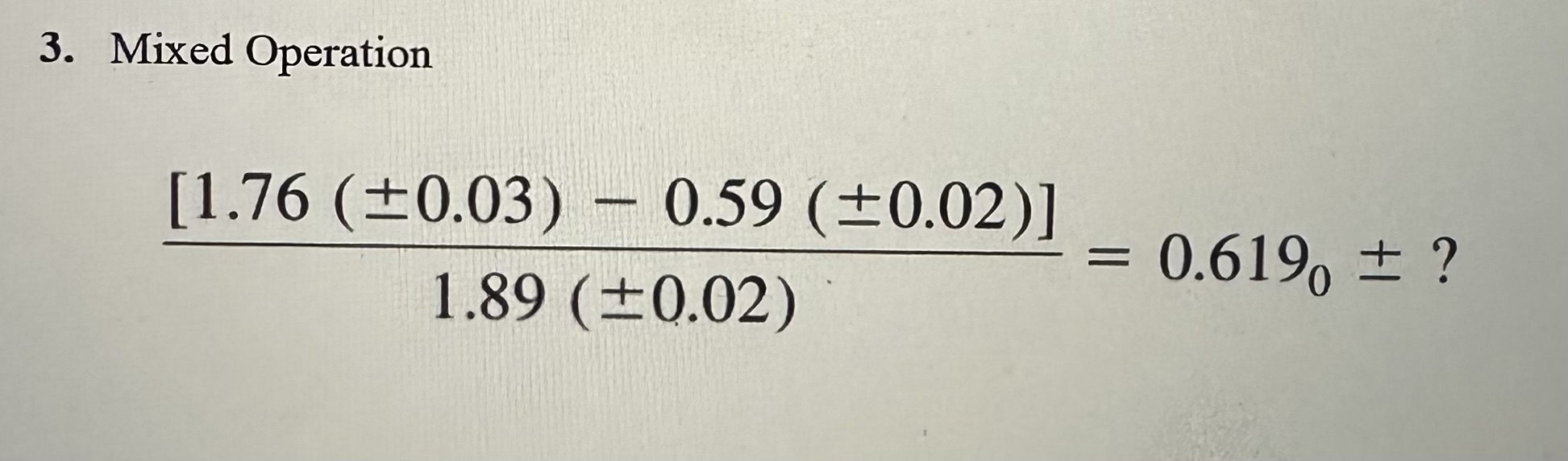 Solved 3. Mixed Operation | Chegg.com