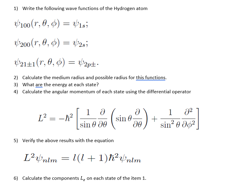 Solved These questions have been answered using the dirac | Chegg.com