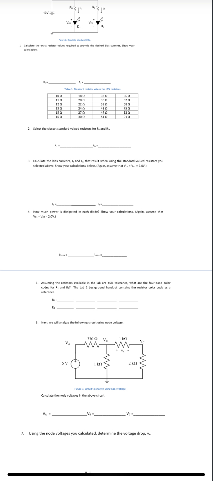 Calculate the exact resistor values required to | Chegg.com