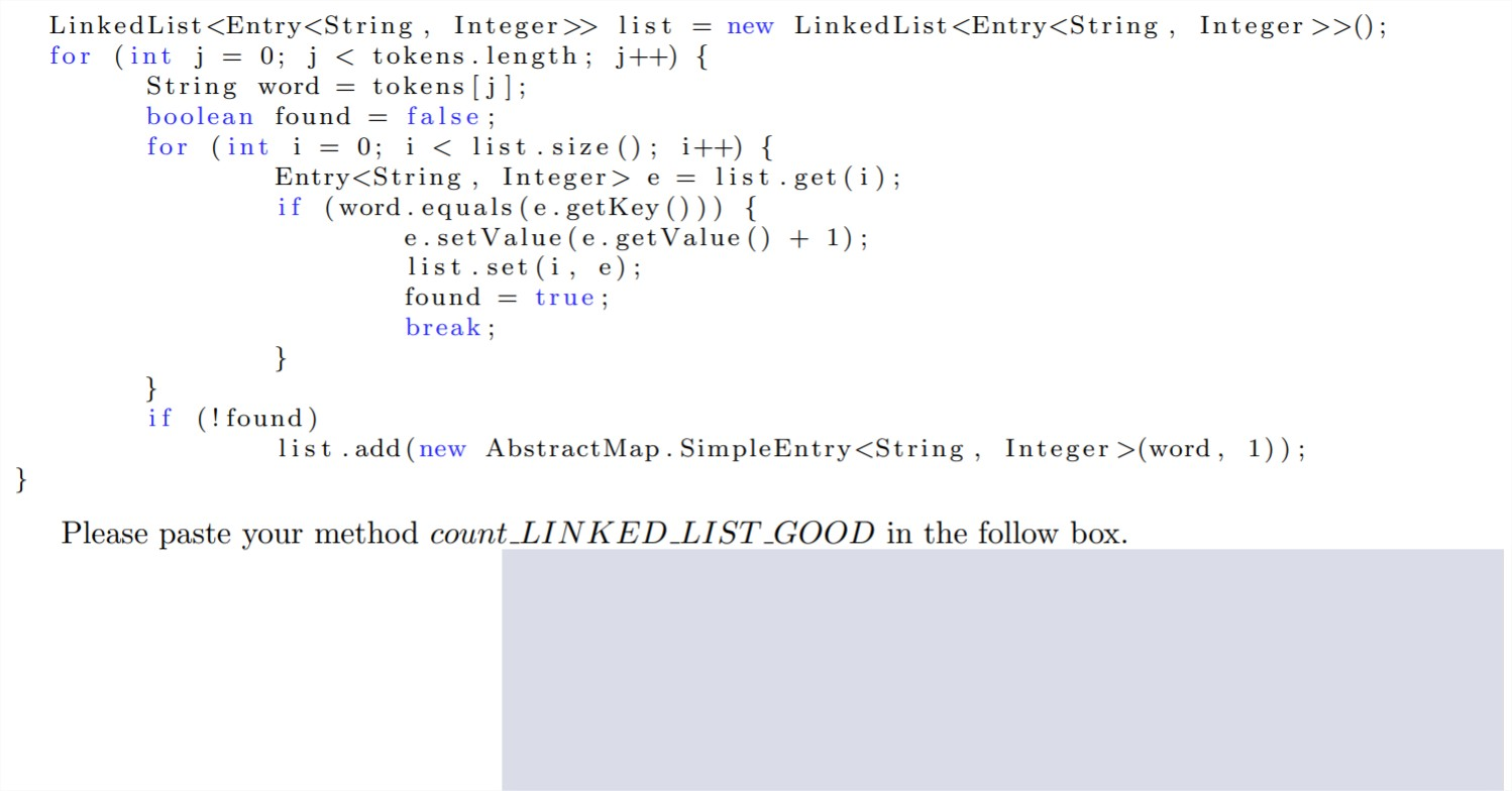 Solved 5.2 Improve count_LINKED LIST BAD (2 marks) As | Chegg.com