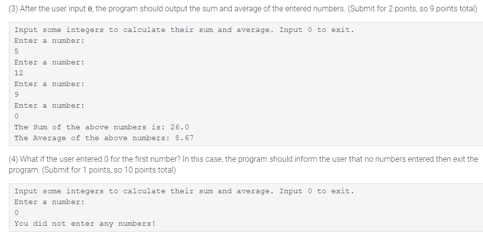 Solved 1223 Prog Assignment 4 2 Sum And Average Download