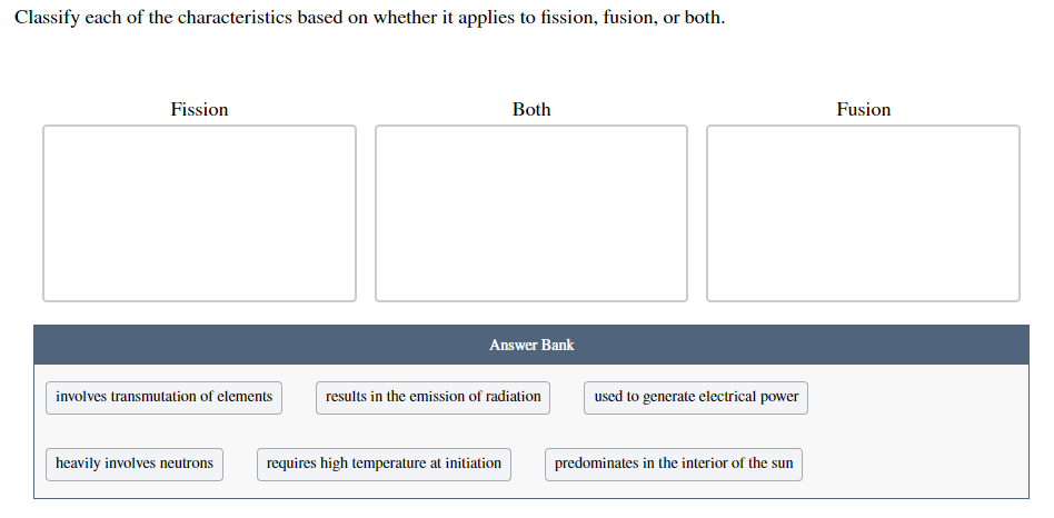 Solved Classify each of the characteristics based on whether | Chegg.com