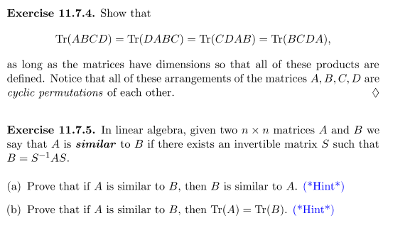 Solved Exercise 11.7.4. Show that | Chegg.com