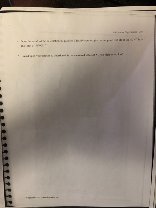 Solved Desk Unknows REPORT SHEET EXPERIMENT Colorimetric 22 | Chegg.com
