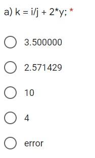 Solved A C program contains the following declarations and | Chegg.com