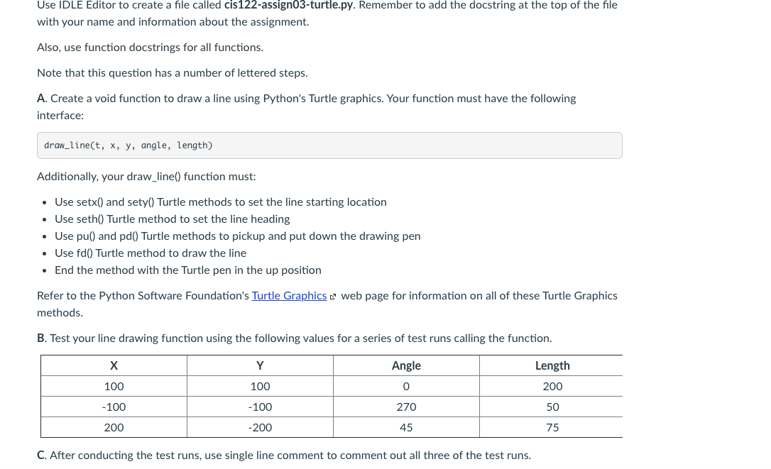 Solved Use IDLE Editor to create a file called | Chegg.com