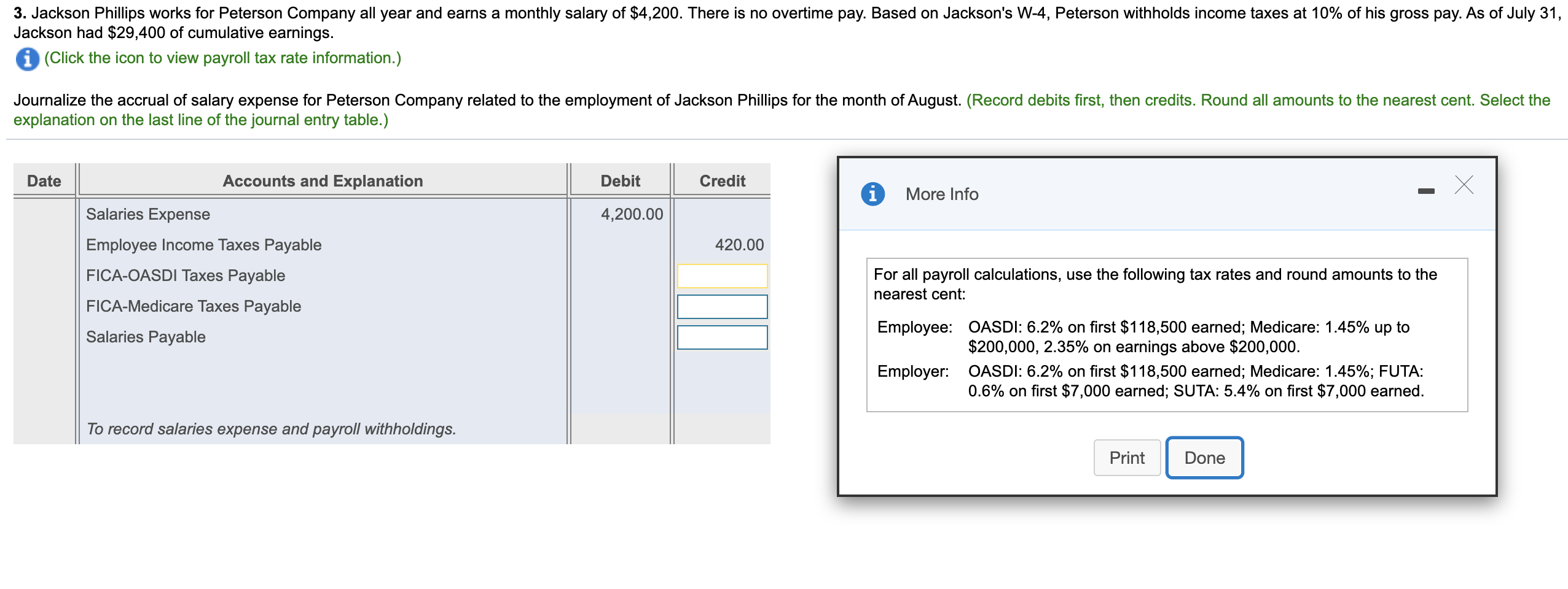 Solved 3. Jackson Phillips works for Peterson Company all | Chegg.com