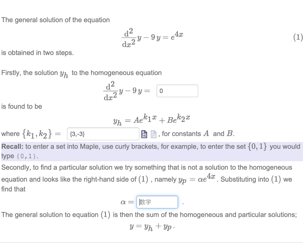 Solved The general solution of the equation is obtained in | Chegg.com