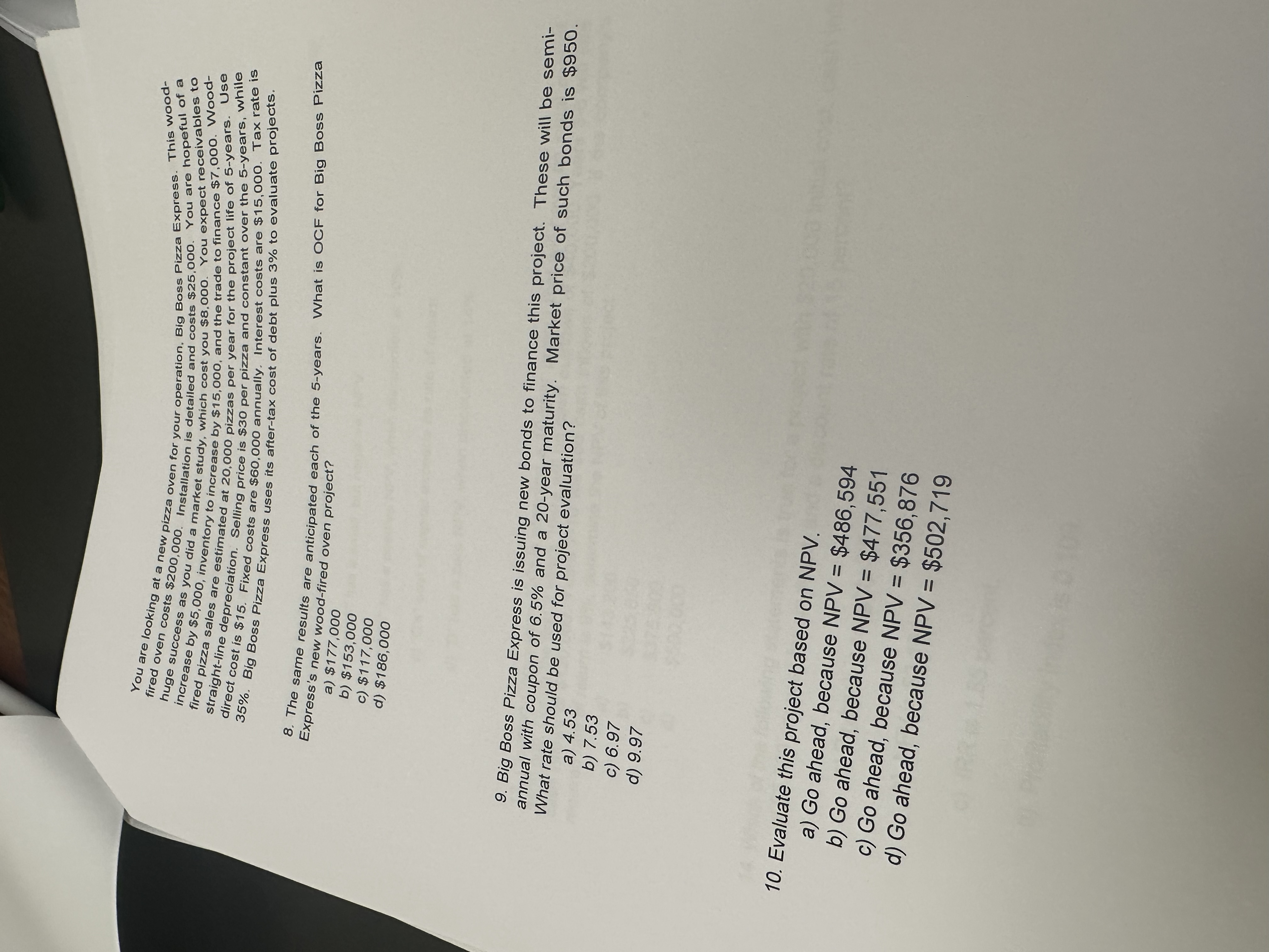 Solved hured oven costs $200,000. ﻿Installation your | Chegg.com