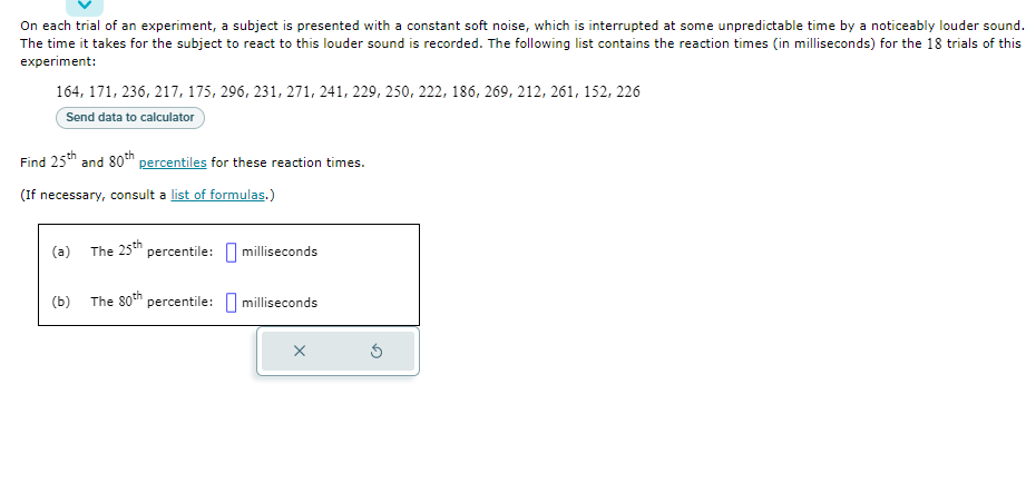 Solved On each trial of an experiment, a subject is | Chegg.com