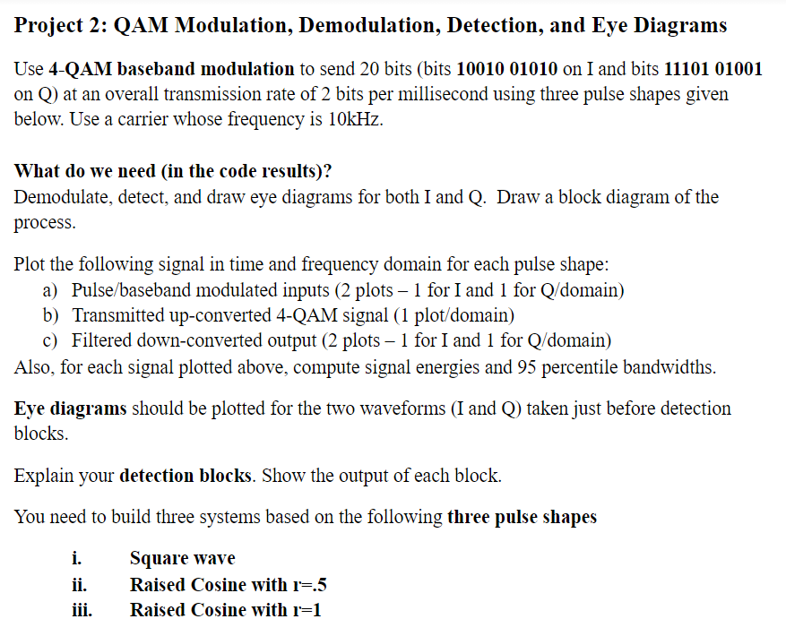 Project 2 Qam Modulation Demodulation Detection