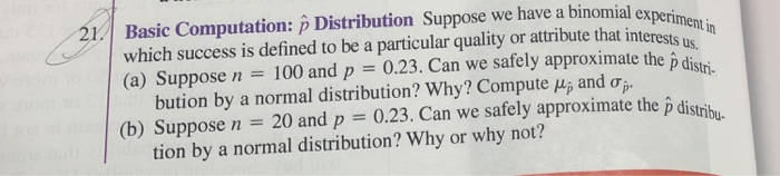 Solved ex 21Basic Computation: p Distribution Suppose we | Chegg.com
