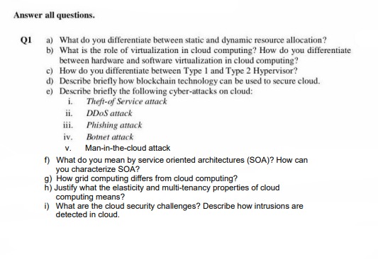 Solved a) What do you differentiate between static and | Chegg.com