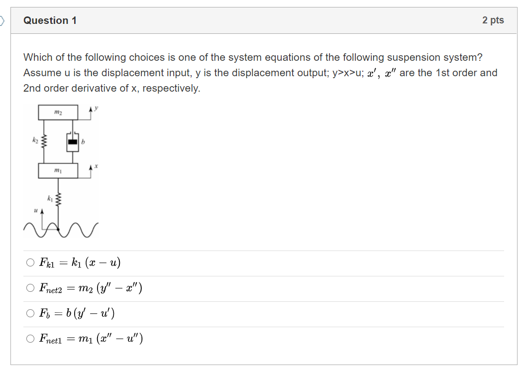 Solved Question 1 2 pts Which of the following choices is | Chegg.com