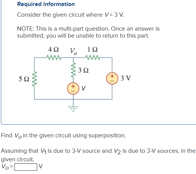 Solved Required information Consider the given circuit where | Chegg.com