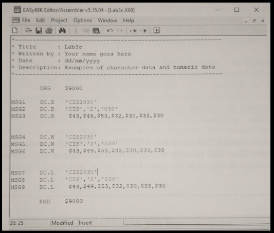 Using the memory window and code below, answer | Chegg.com