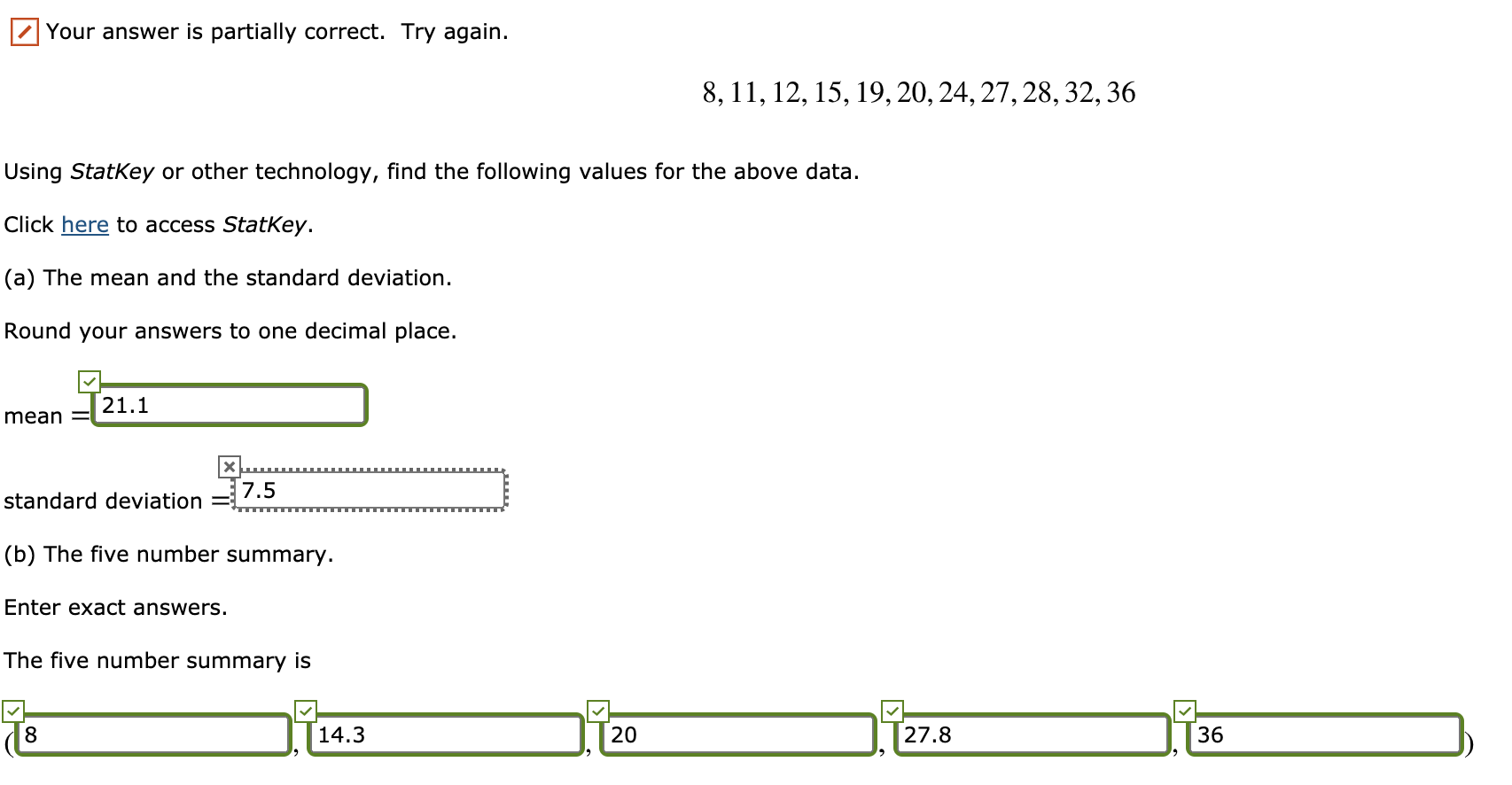 Solved Your Answer Is Partially Correct Try Again 8 11