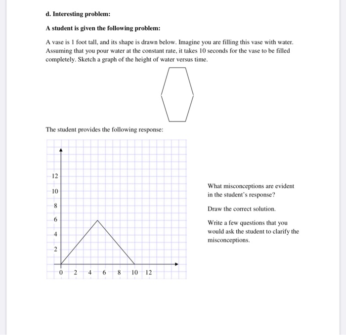 Solved d. Interesting problem: A student is given the | Chegg.com