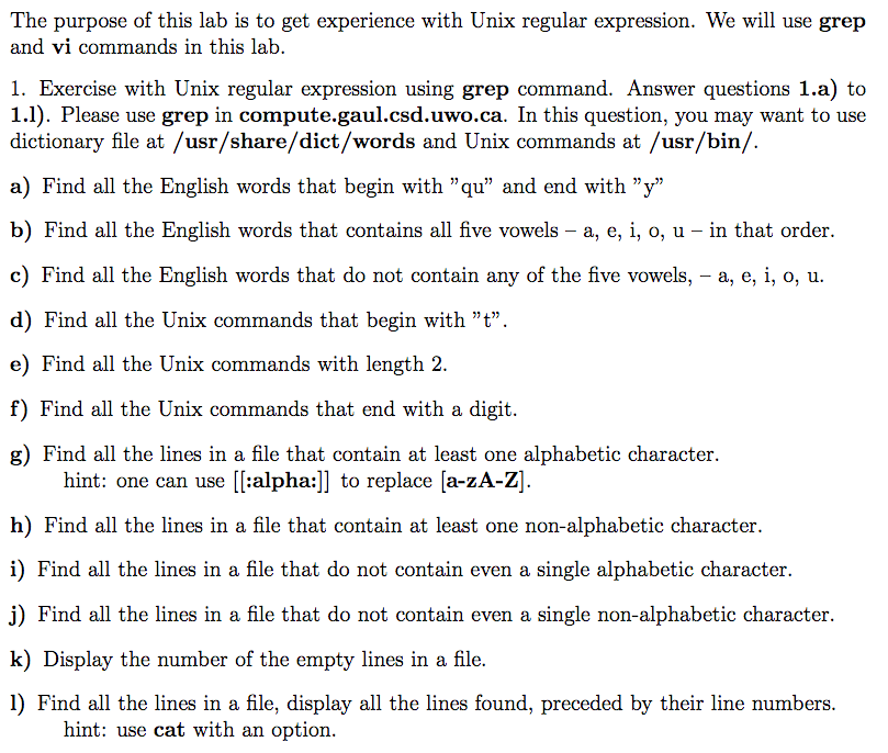 The purpose of this lab is to get experience with | Chegg.com