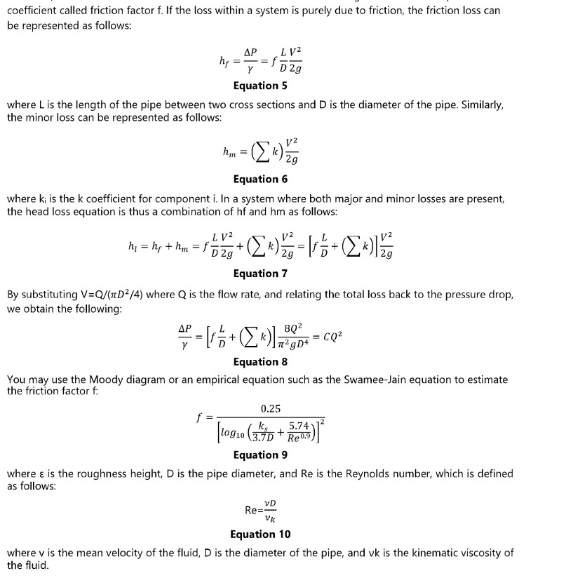 Solved Split flow (smooth pipe with split flow) A B Figure | Chegg.com