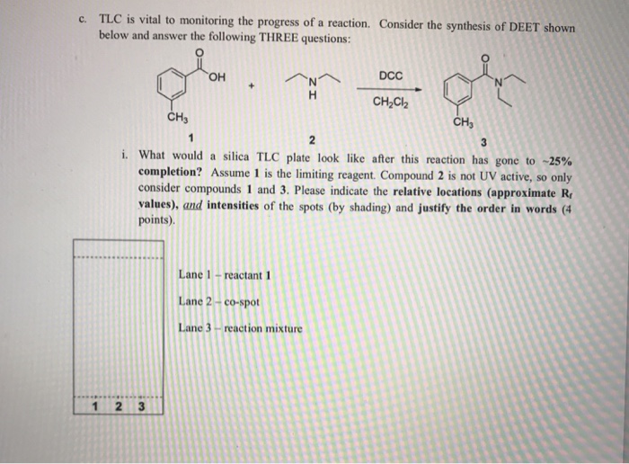 Solved TLC is vital to monitoring the progress of a | Chegg.com