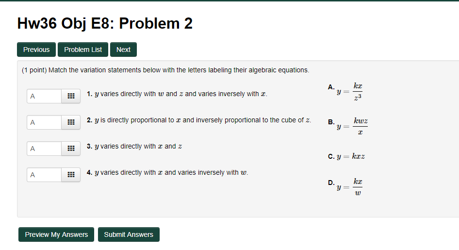 Solved Hw36 Obj E8: Problem 2 PreviouS Problem List Next (1 | Chegg.com