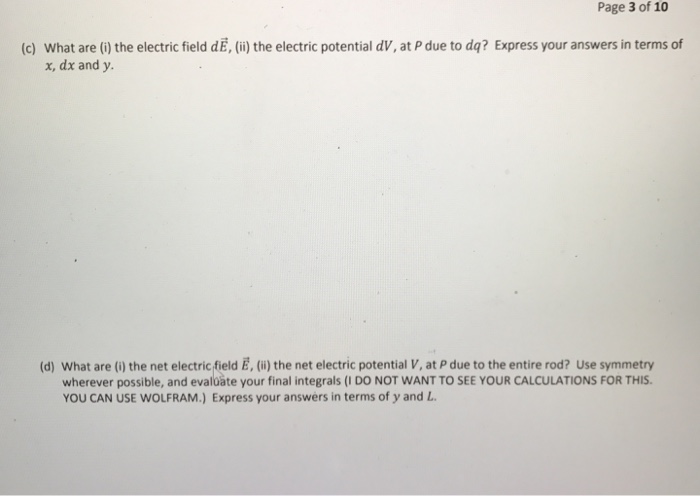Solved IA-1 Consider a finite line segment having a linear | Chegg.com
