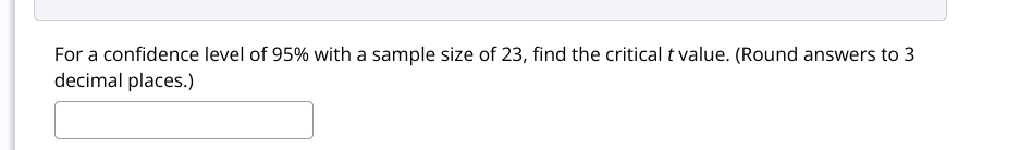 Solved For a confidence level of 95% with a sample size of | Chegg.com